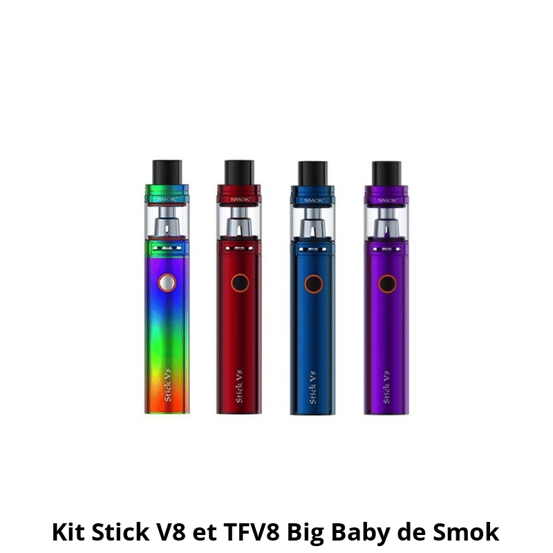 Kit Stick V8 - 39.90 € - Smoktech | Cigarette électronique | Neovapo