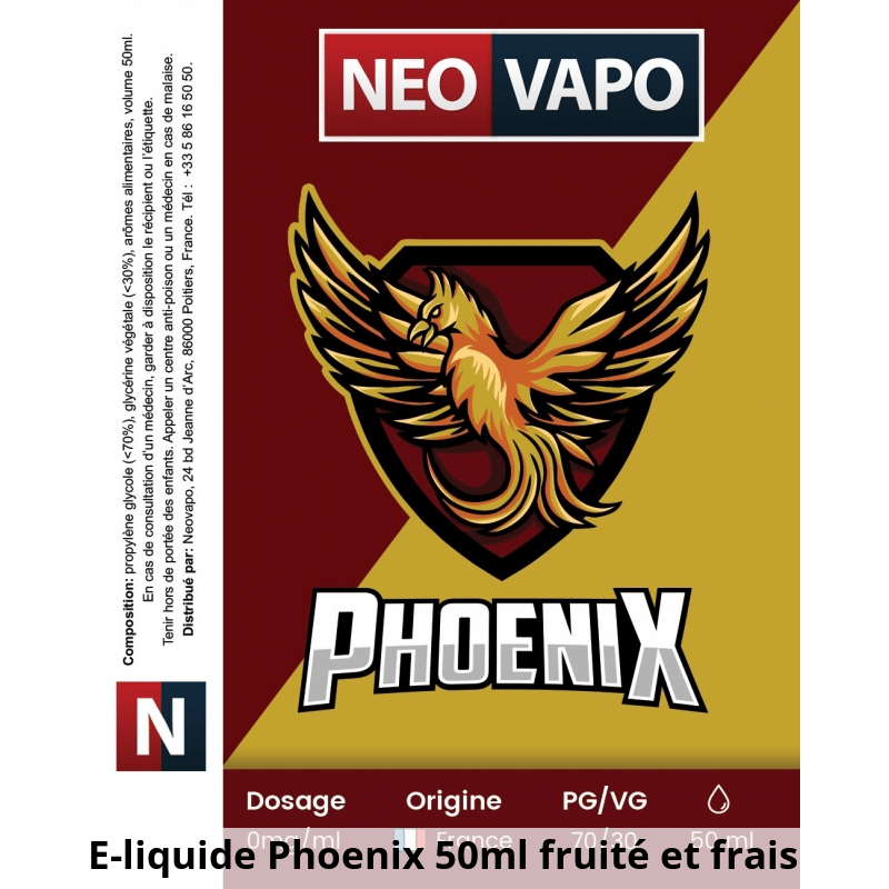 E-liquide Phoenix 50ml - 12.50 € | Eliquide français | Neovapo